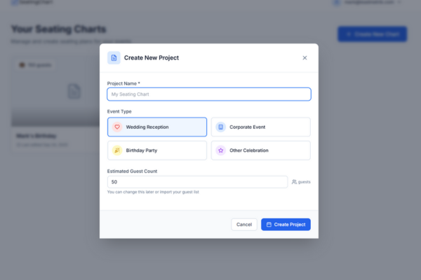 Seating Chart Creator – Free Online Seat Planner for Weddings & Events